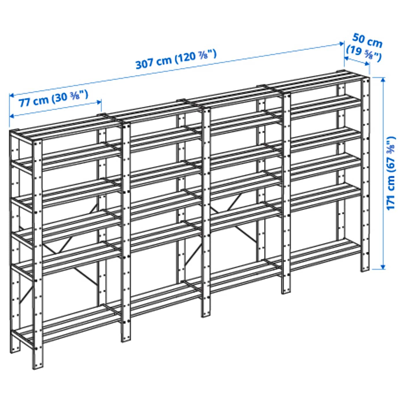 Ikea hejne shelf store
