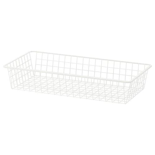 Проволочная корзина - IKEA HJALPA/HJÄLPA, 80х40 см, белый ХЭЛПА ИКЕА за ...